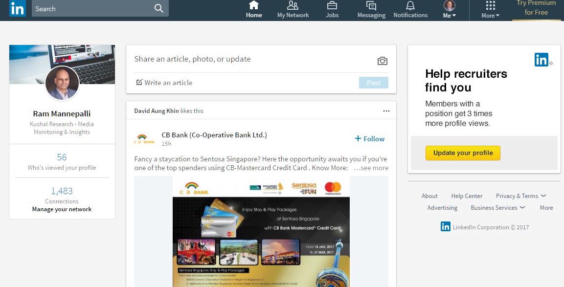 LinkedIn Follows Facebook: Launches A New Interface of Profile And Page ...